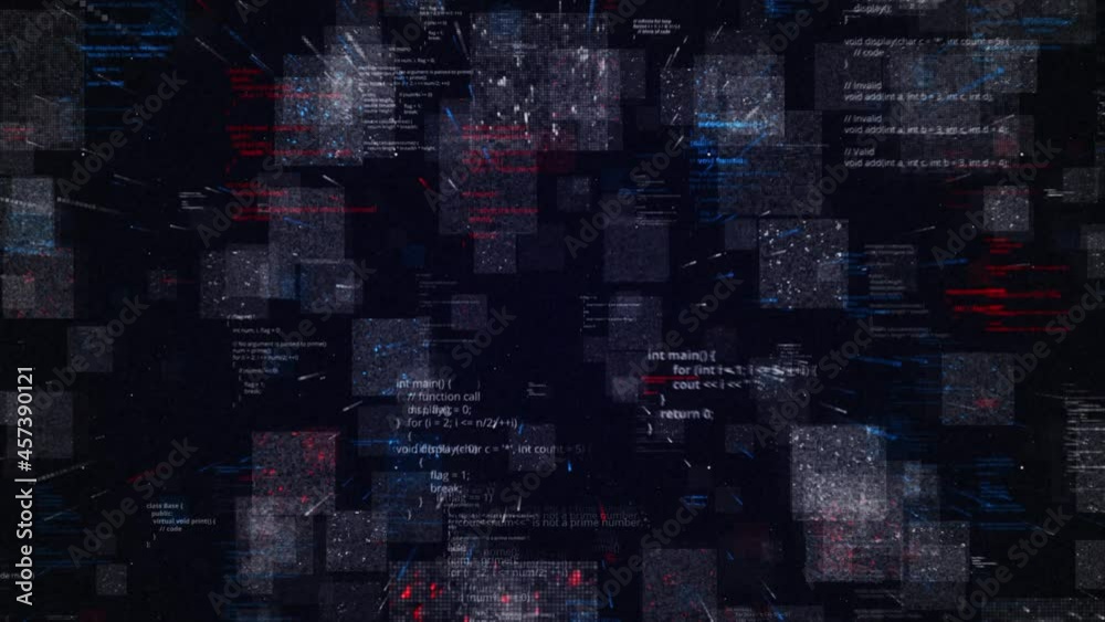 Immersion In Program Codes Animation 3d Immersion In Many Variations Of Program Codes Virtual