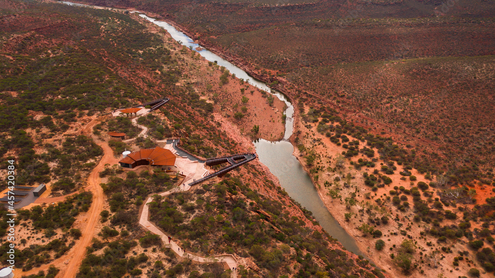 Aerial Photo Of Newly Opened Skywalk Attraction In Kalbarri National ...