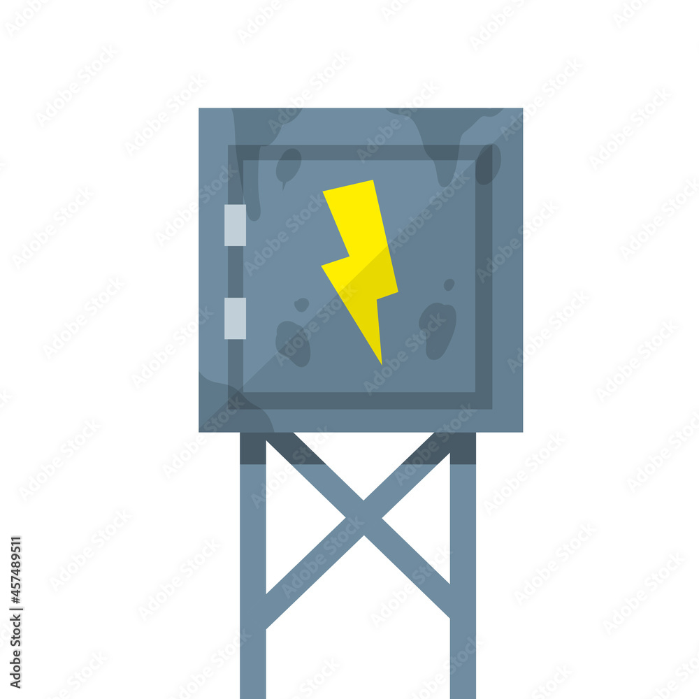 Switchboard. High voltage sensor. Technical industrial appliance ...