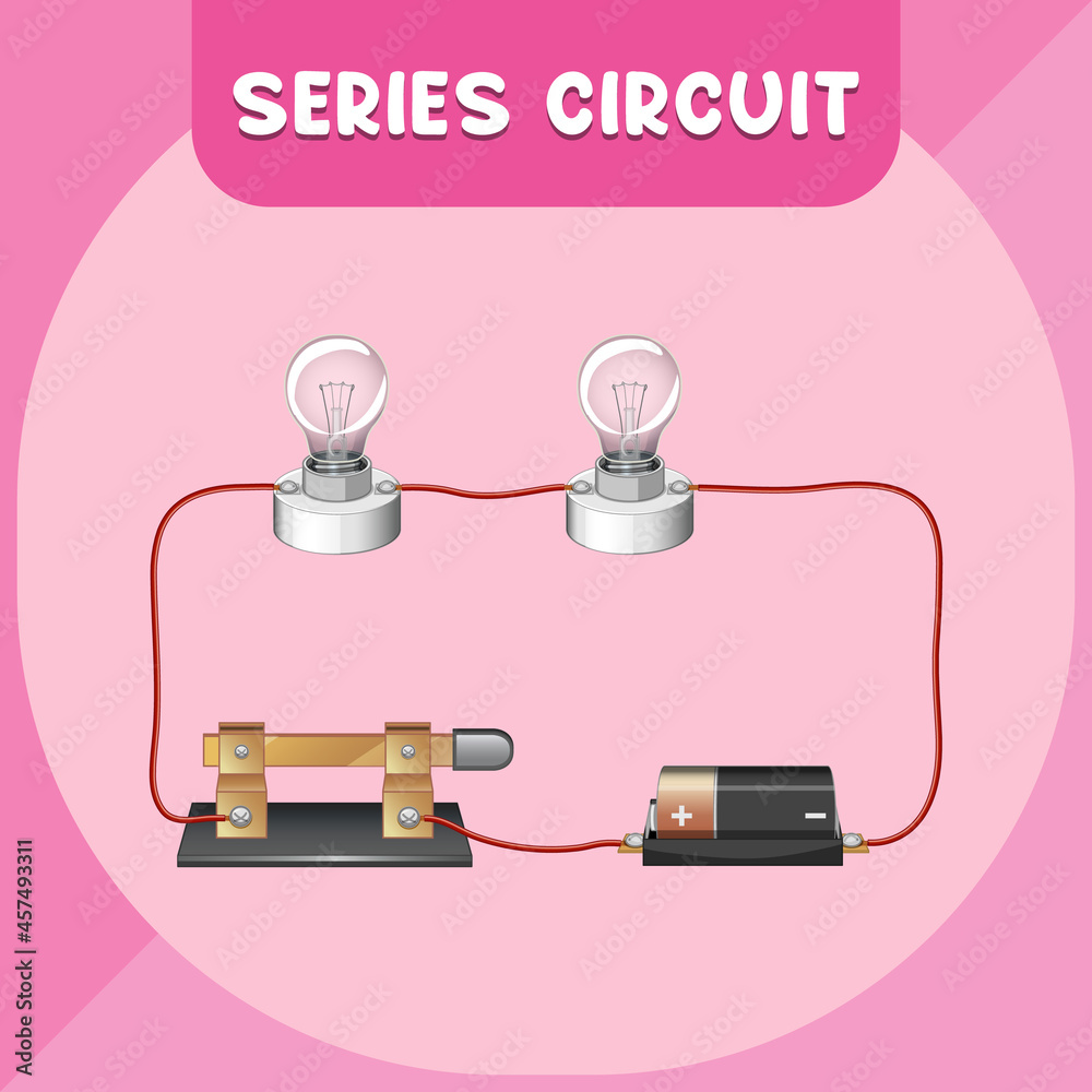 Series circuit infographic diagram Stock Illustration | Adobe Stock Series circuit infographic diagram Stock Illustration | Adobe Stock