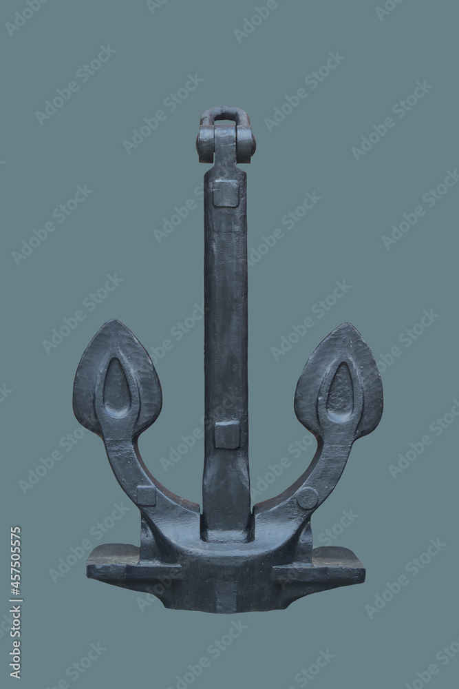 Mild steel ship anchor. Stock Photo | Adobe Stock