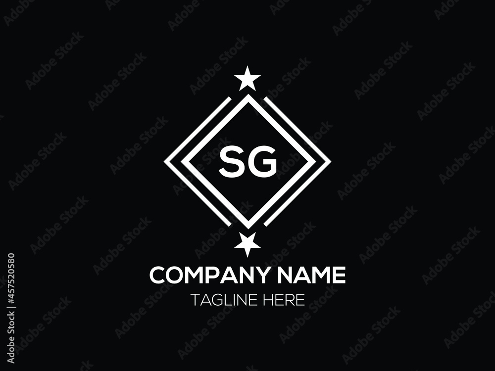 SG creative logo template for your business Stock Vector | Adobe Stock