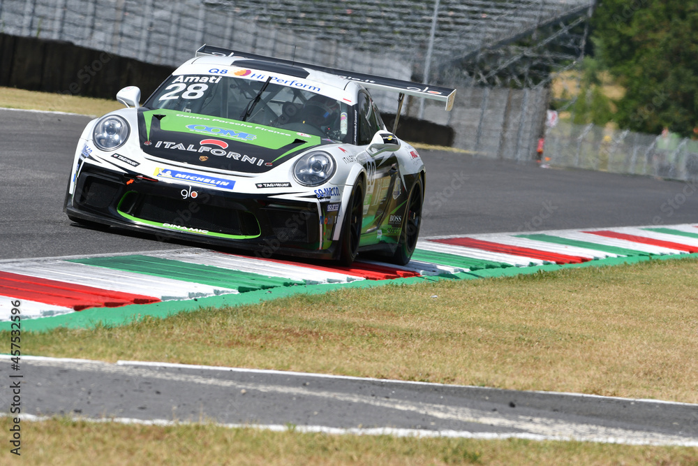 Mugello Circuit, Italy - 2 July 2021 Porsche 911 in action at Mugello ...