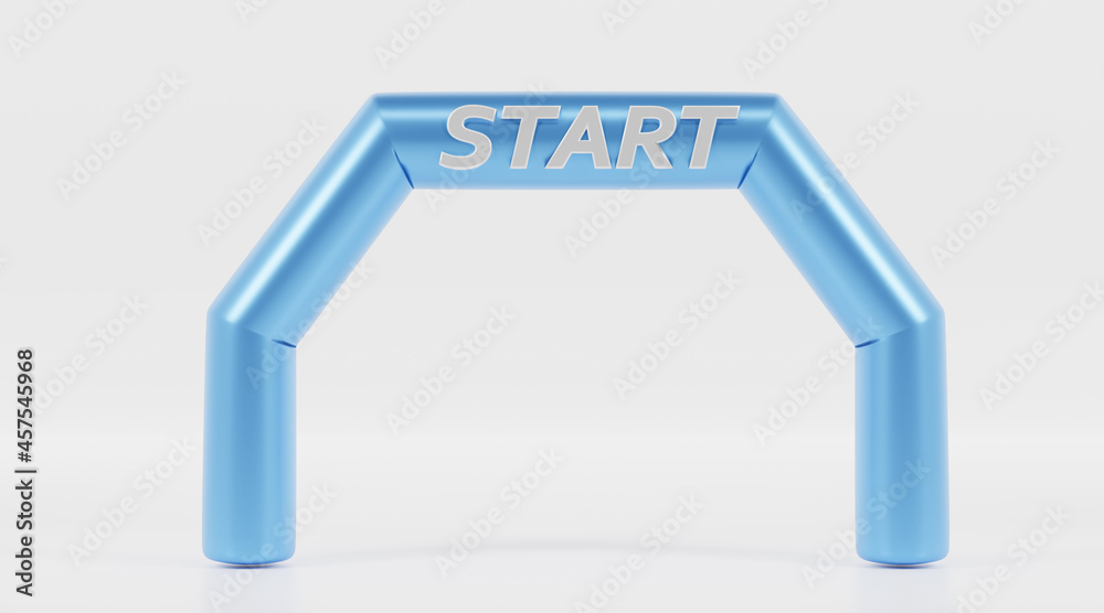 Inflatable arch, start line for sports events, marathon or triathlon ...