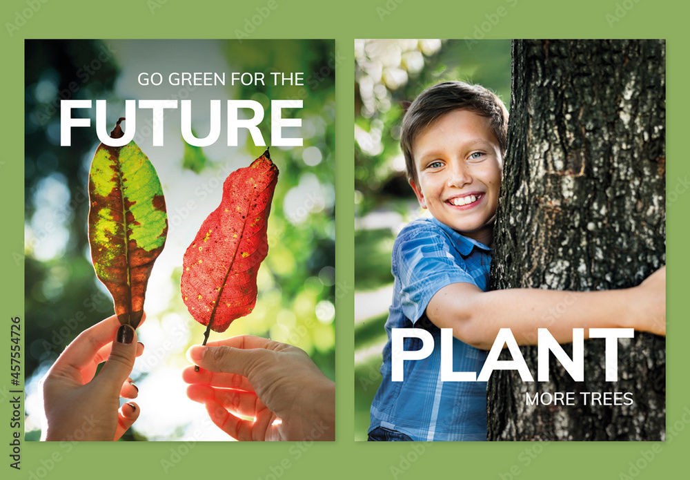 Editable Sustainability Flyer Template Stock Template | Adobe Stock