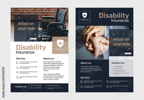 Printable Poster Layout for Disability Insurance Stock Template | Adobe ...