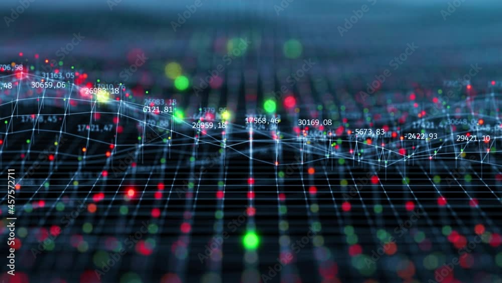 Modern Software Interface Digital Graphs Growing Illustration. Big Data ...