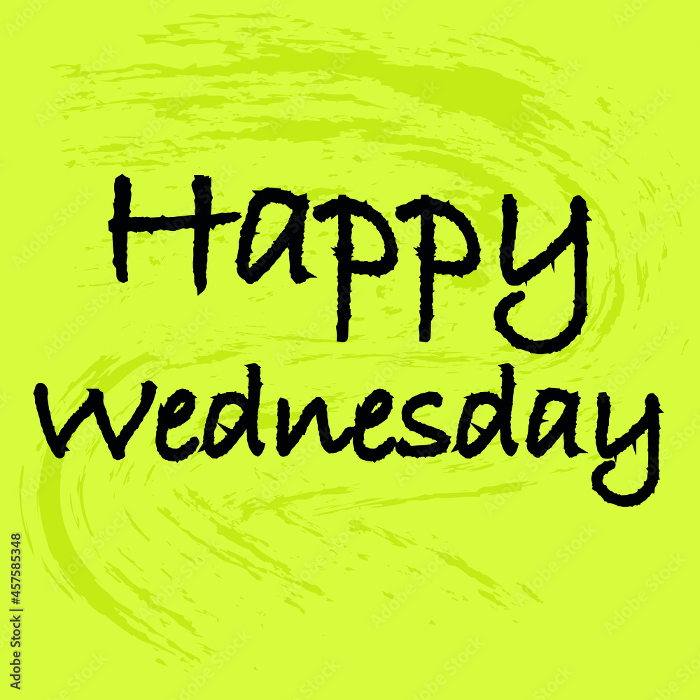 Happy Wednesday banner - Happy Wednesday greeting text, Title, title ...