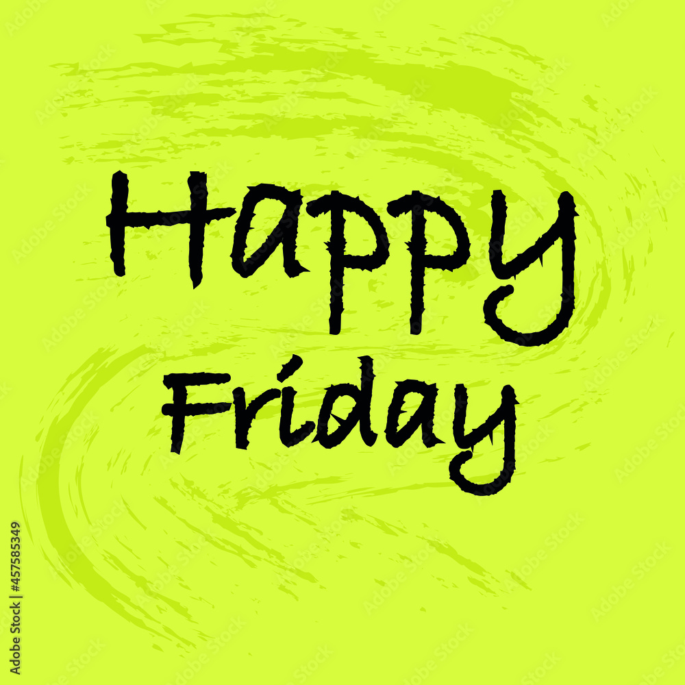 Happy Friday banner - Happy Friday greeting text, Title, title and ...