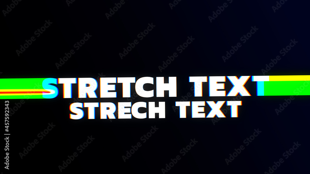 Cool Stretch Text Titles Stock Template | Adobe Stock