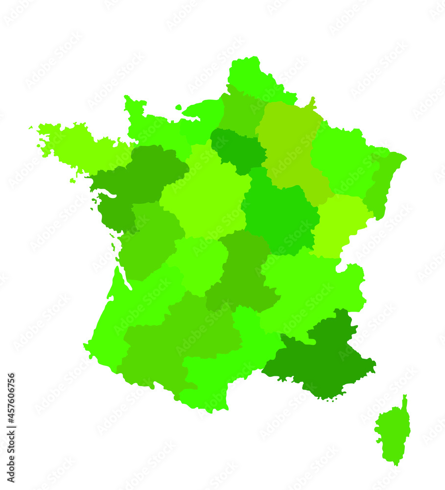 Editable blank vector map of France vector silhouette illustration ...