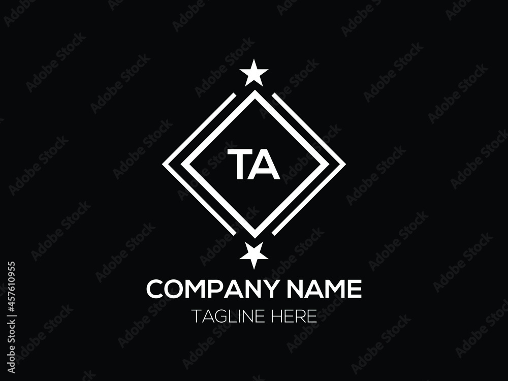 TA Letter Type logo Icon Vector Stock Vector | Adobe Stock