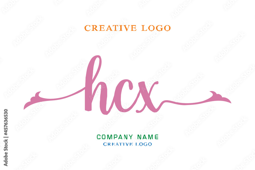 HCX lettering logo is simple, easy to understand and authoritative ...