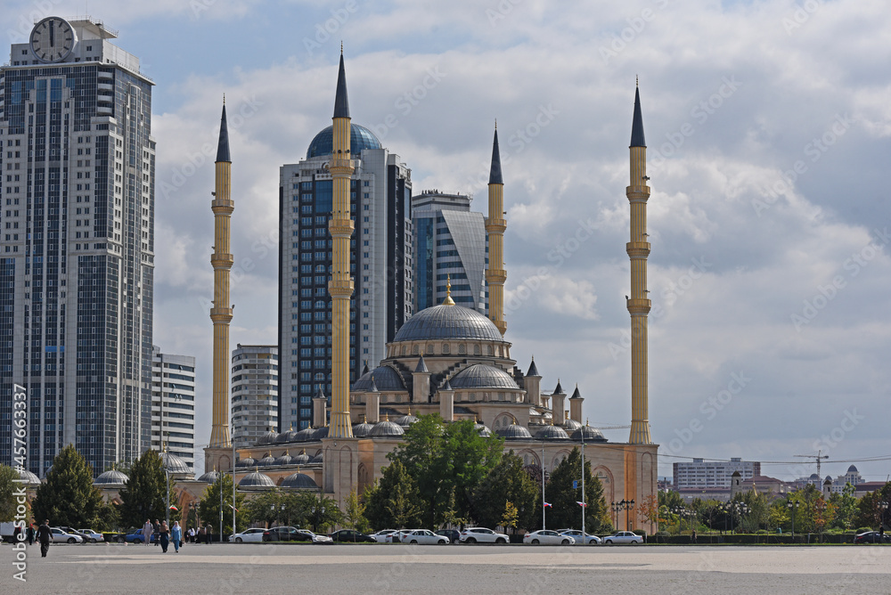 Main mosque of the Chechen Republic - Akhmad Kadyrov Mosque (officially ...