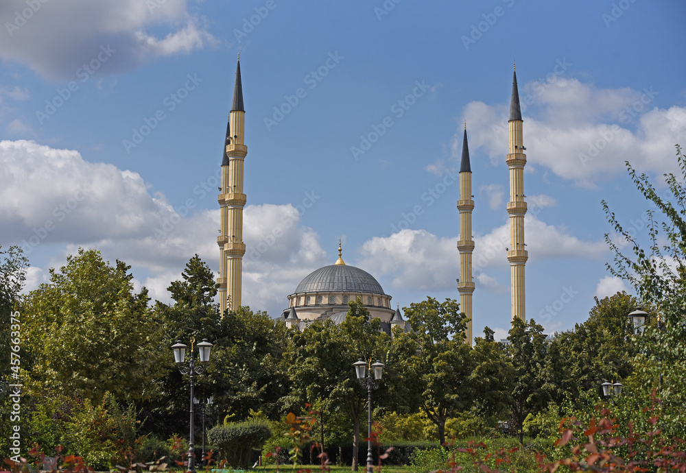 Main mosque of the Chechen Republic - Akhmad Kadyrov Mosque (officially ...