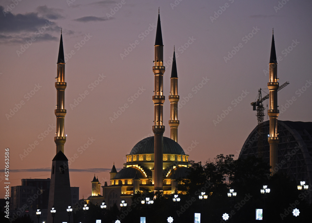 Main mosque of the Chechen Republic - Akhmad Kadyrov Mosque (officially ...