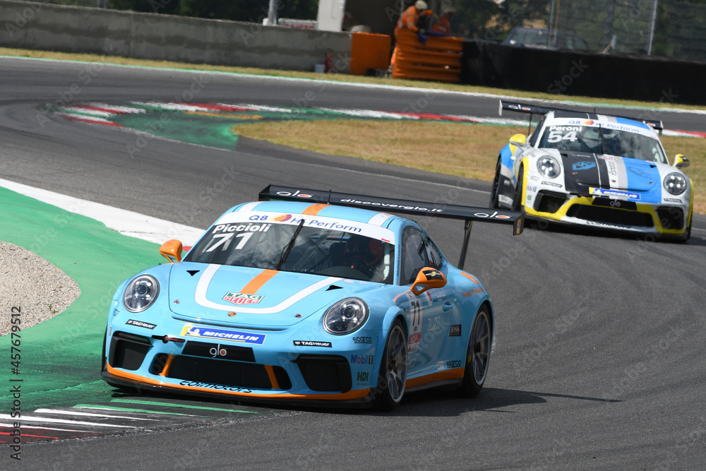 Mugello Circuit, Italy - 2 July 2021 Porsche 911 in action at Mugello ...