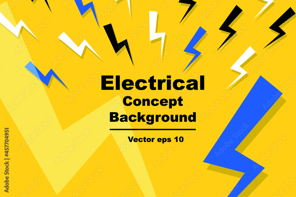Vetor de Electric Concept Banner or Poster Vector Template. Vector ...