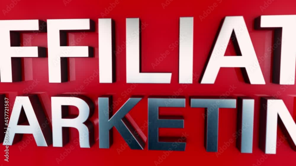 Vidéo Stock 3D chrome text word flying of Digital Marketing Concept ...