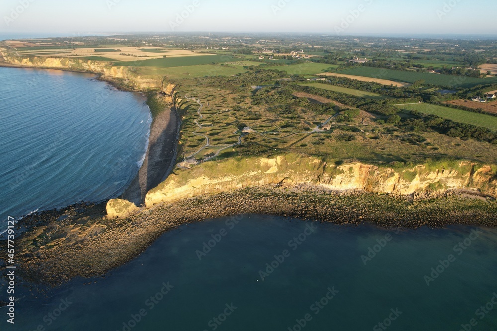 La point du Hoc, débarquement de Normandie, D Day, France foto de Stock ...