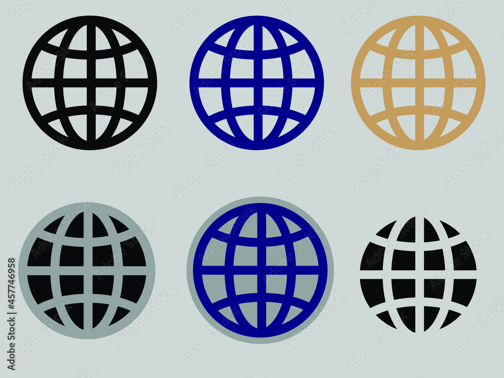 Set of go to web symbol icon vector illustration. Url icon. Internet ...