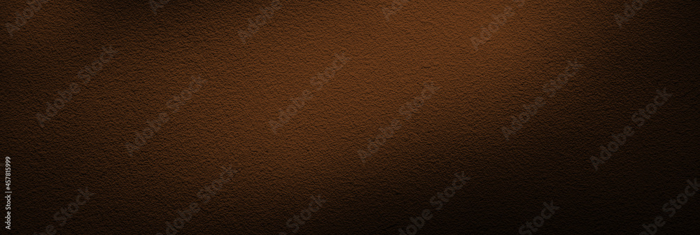 Elegant dark orange background with black shadow border and old vintage ...