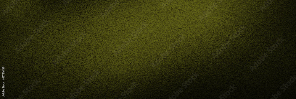 Elegant dark green background with black shadow border and old vintage ...