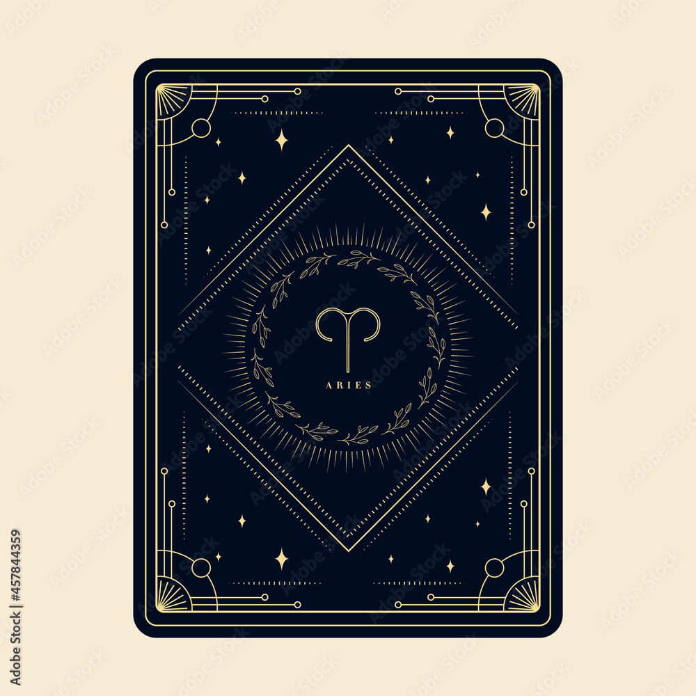 Zodiac constellations and signs cards Horoscope cards with ...