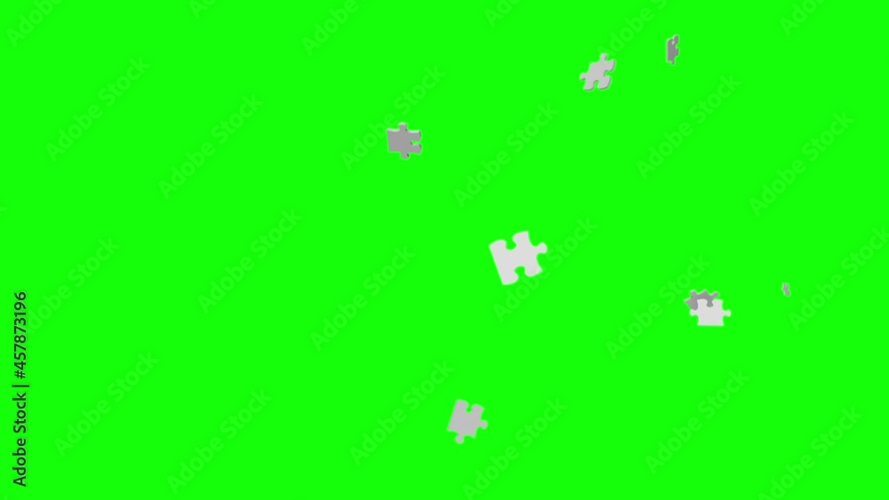 Vidéo Stock 3d abstract background, puzzle game transition effect ...