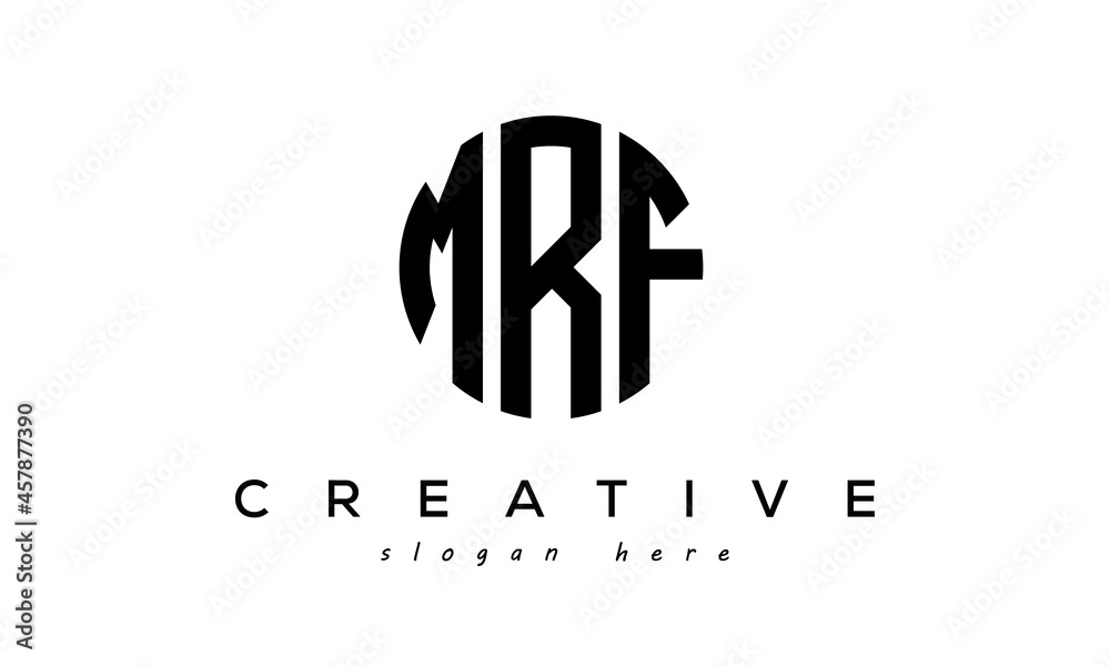 Letter MRF creative circle logo design vector Stock Vector | Adobe Stock