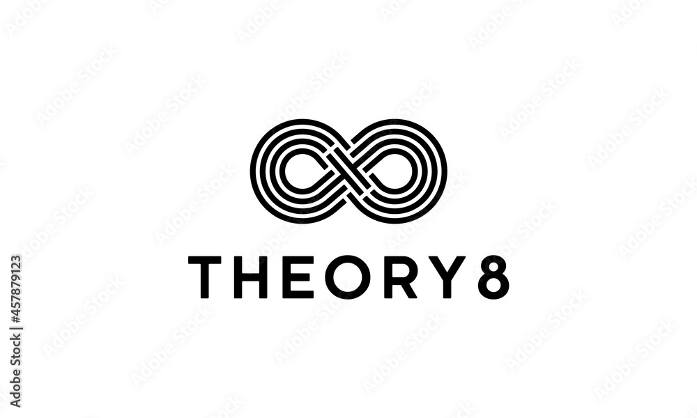 Initial letter T8 8T with Infinity Infinite Sign Logo Design ...