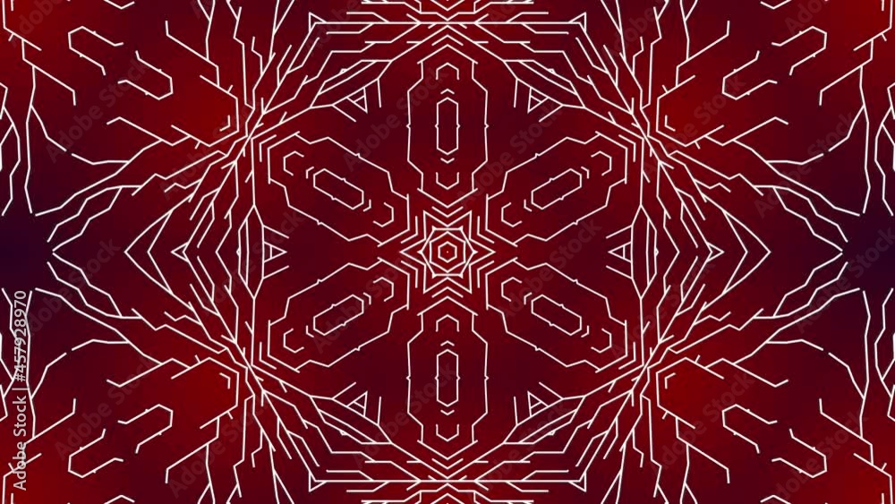4k abstract white wireframe on dark red bg. Building solution by ...