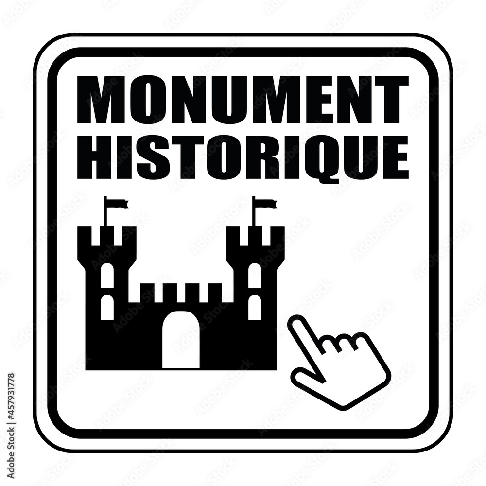 Logo monument historique. Stock Vector | Adobe Stock