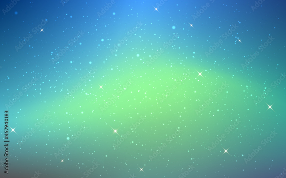 Aurora background. Space texture with northern lights. Color starry ...