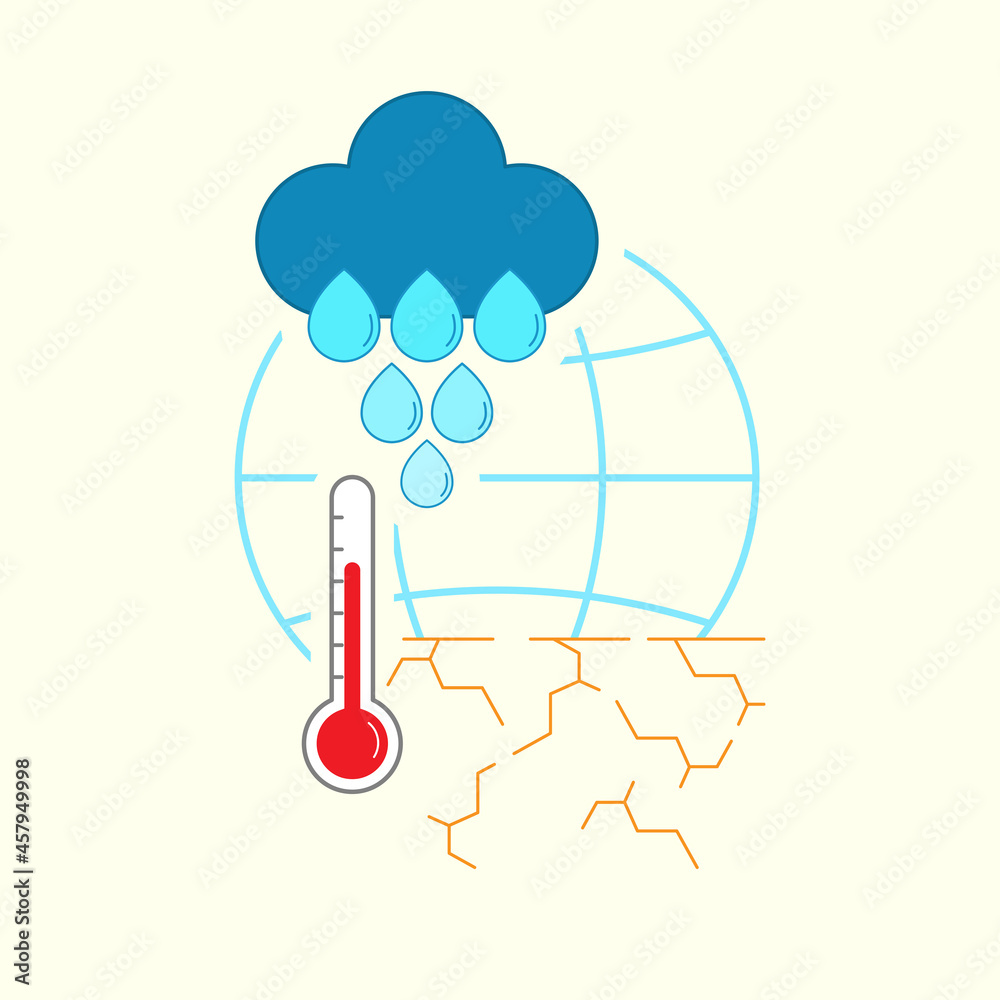 Global warming effects infographic design. Climate change cause getting ...
