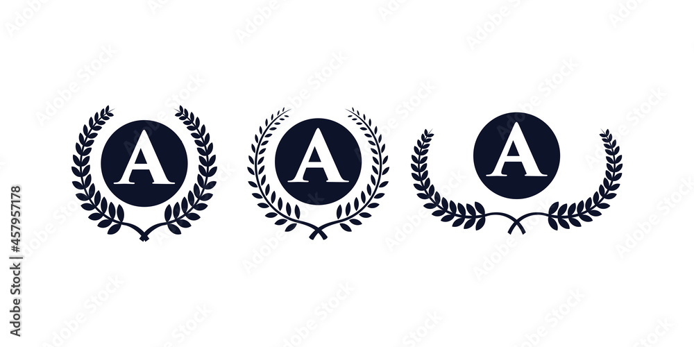 Laurel wreath logo design illustration vector eps format , suitable for ...