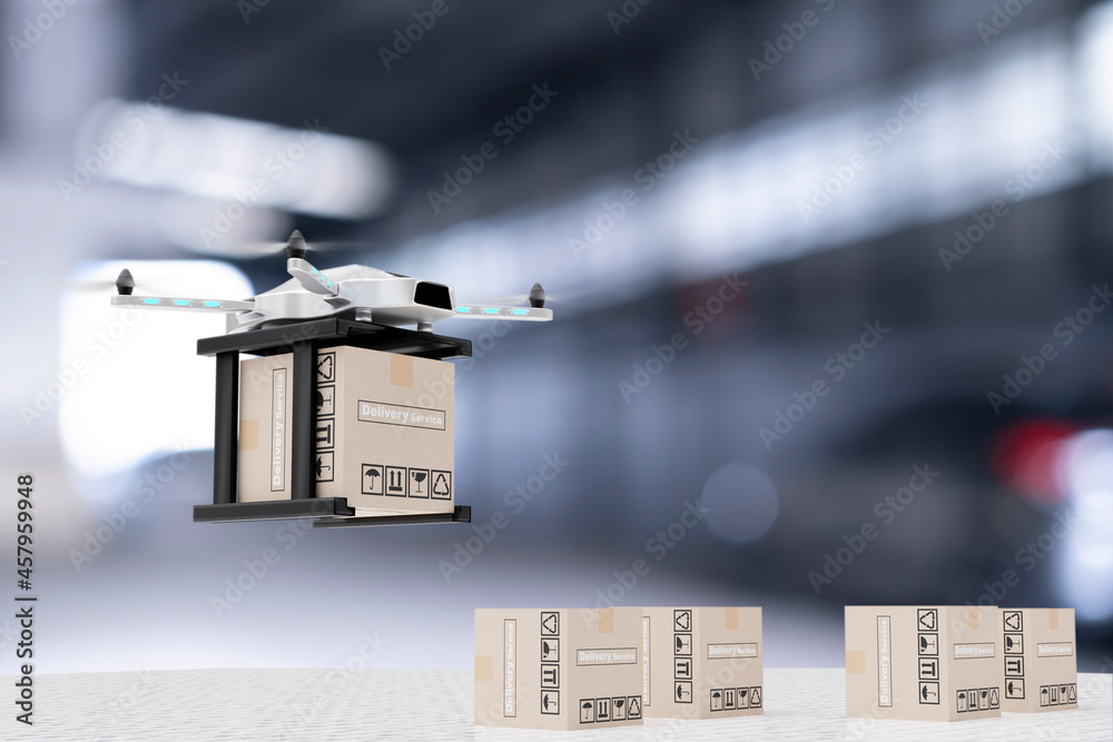 drone, carton, cardboard, box, logistics, packaging, package, survey ...
