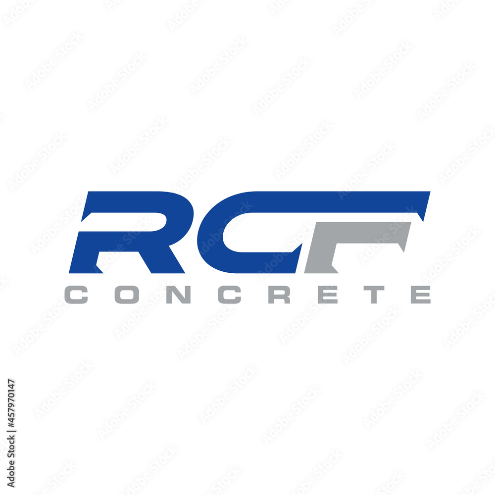 Simple Letter or word RCF sans serif sport font image graphic icon logo ...