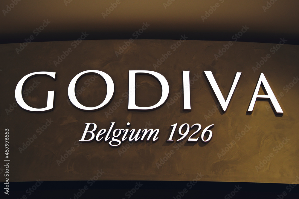 GODIVA 企業の看板 ロゴマーク Stock 写真 | Adobe Stock