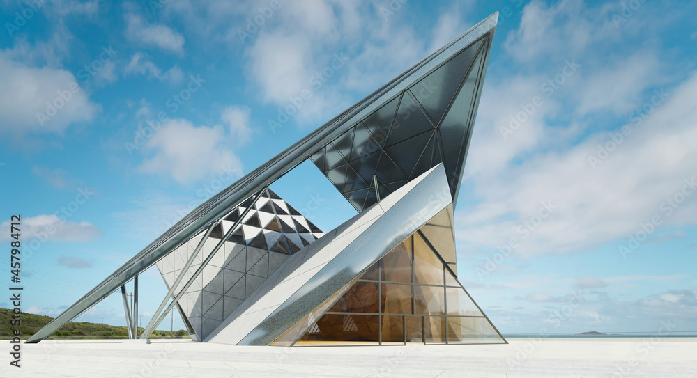 Modern Triangle Building