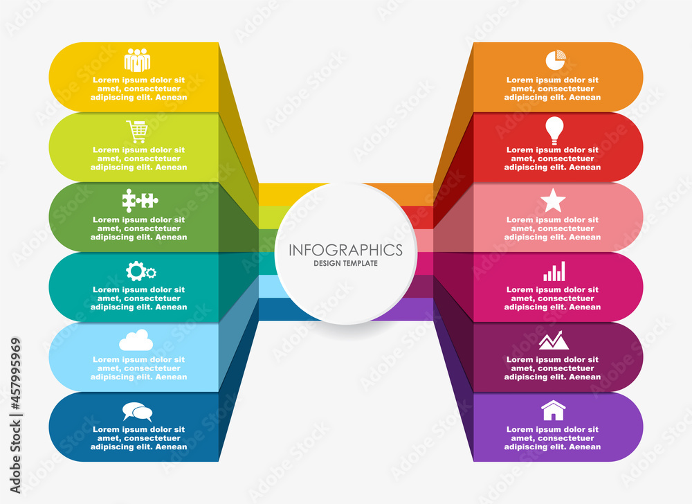 Infographic design template with place for your data. Vector ...