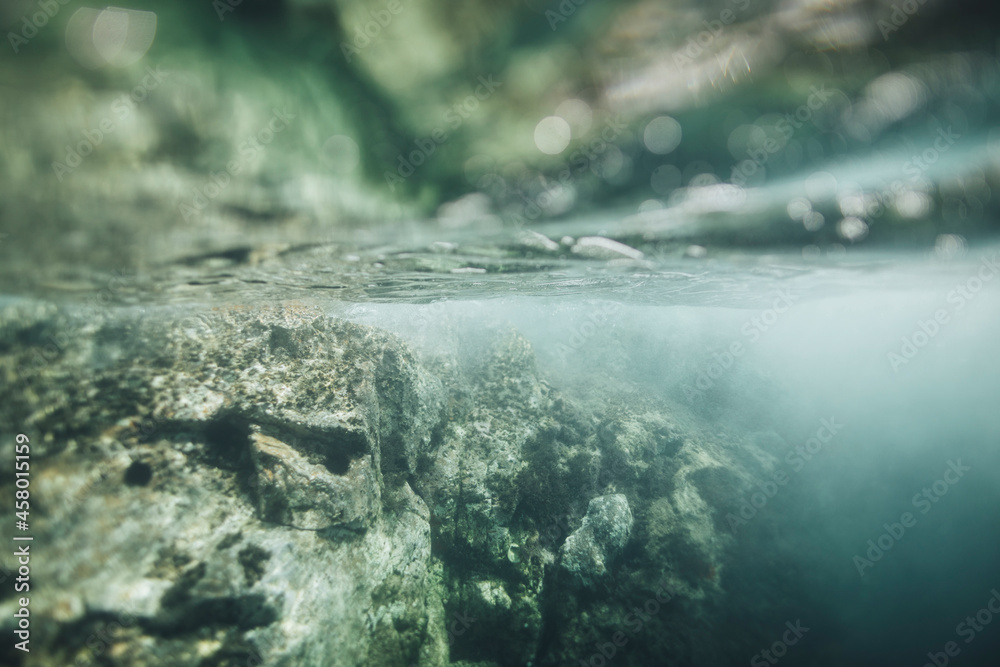 Sea surface in shallow water Stock Photo | Adobe Stock