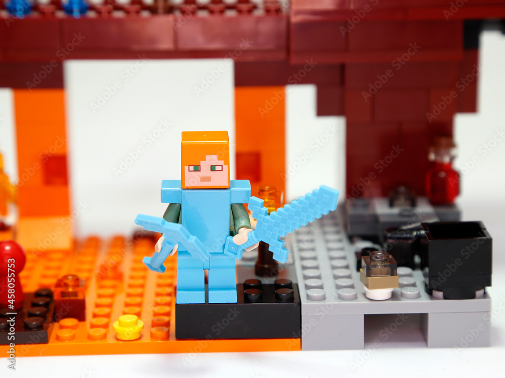 Minecraft. Alex. Lego toys. Nether Fortress. Video game characters ...