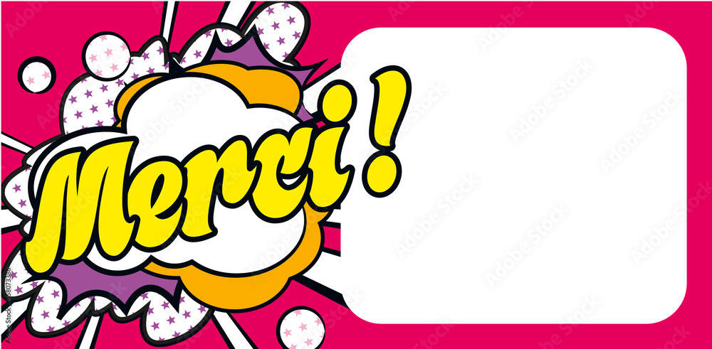 Carte Merci BD CC 2 Stock Vector | Adobe Stock