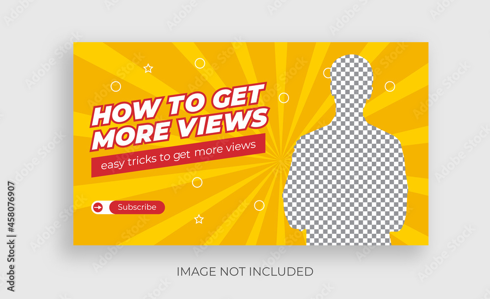 youtube thumbnail template Stock Vector | Adobe Stock