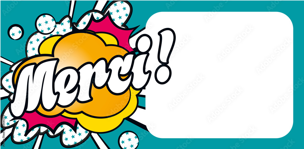 Carte Merci BD CC 3 Stock Vector | Adobe Stock