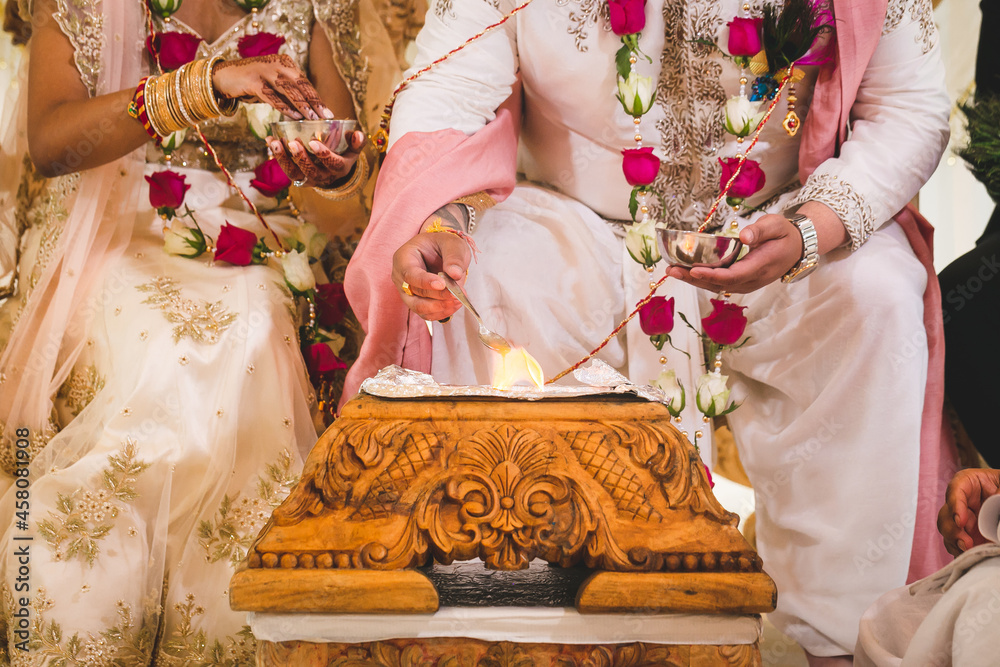 Indian Wedding Ceremony - Phera Stock Photo | Adobe Stock