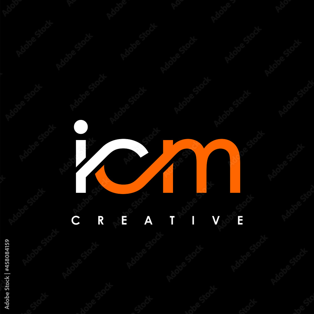 ICM Letter Initial Logo Design Template Vector Illustration Stock ...