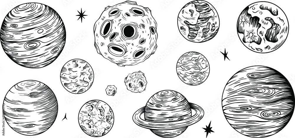Pencil Drawings Of Solar System