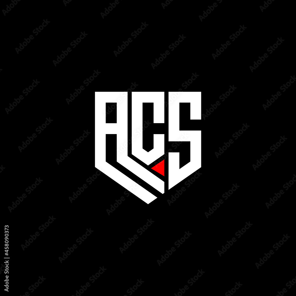 ACS letter logo abstract design. ACS unique design, ACS letter logo ...